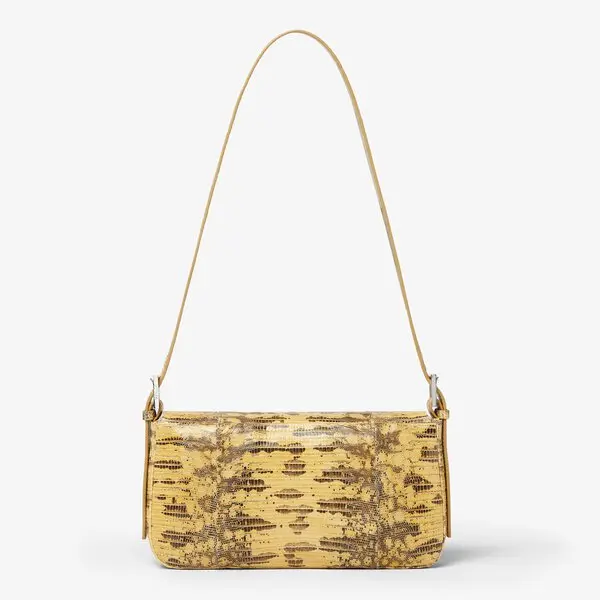 Fendi Baguette® 26424 Tegu Lizard Leather Bag